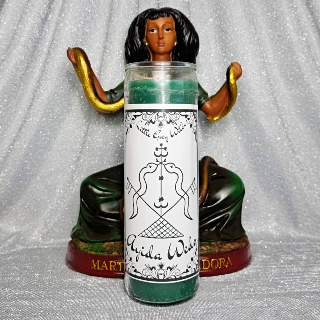 Ayida Wedo Dedicated Candle, Racine Rada Lwa of Marriage, Fertility and ...