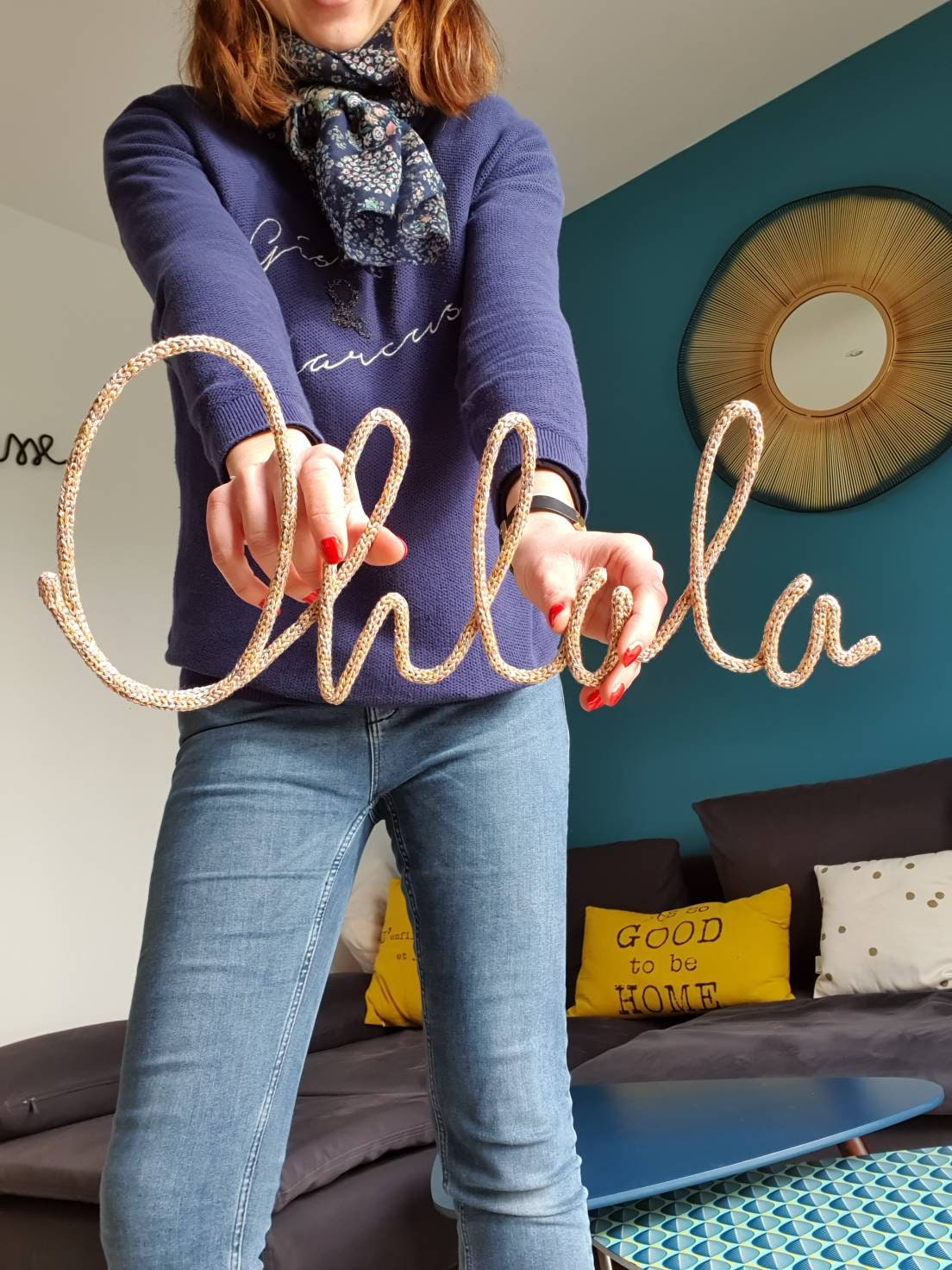 Mot Décoration murale personnalisée et unique: mot de votre choix en ...