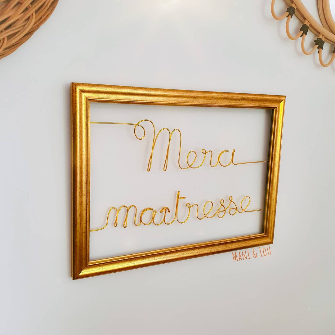 Personalized Gold Frame Gift for a Teacher, School Assistant ...