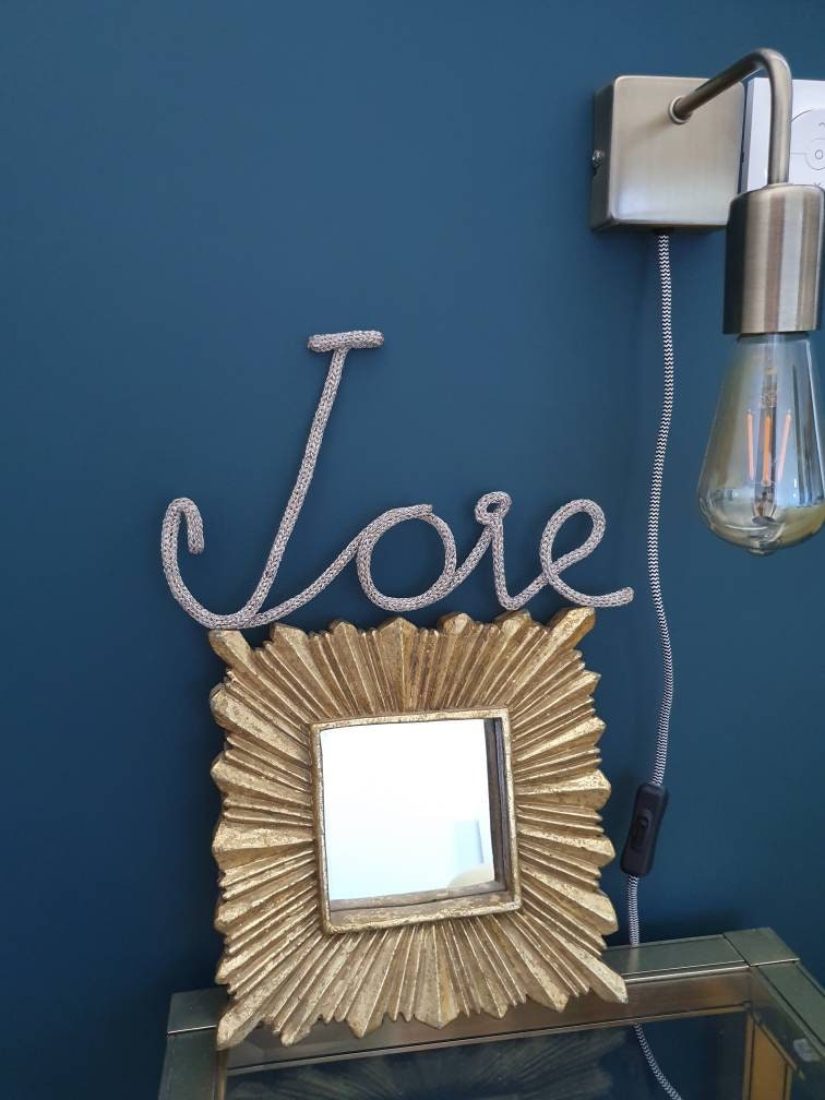 Mot Décoration murale personnalisée et unique: mot de votre choix en ...