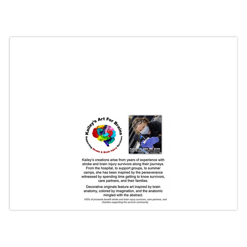 Broca's Brain Greeting Card - Supporting Stroke and Brain Injury ...