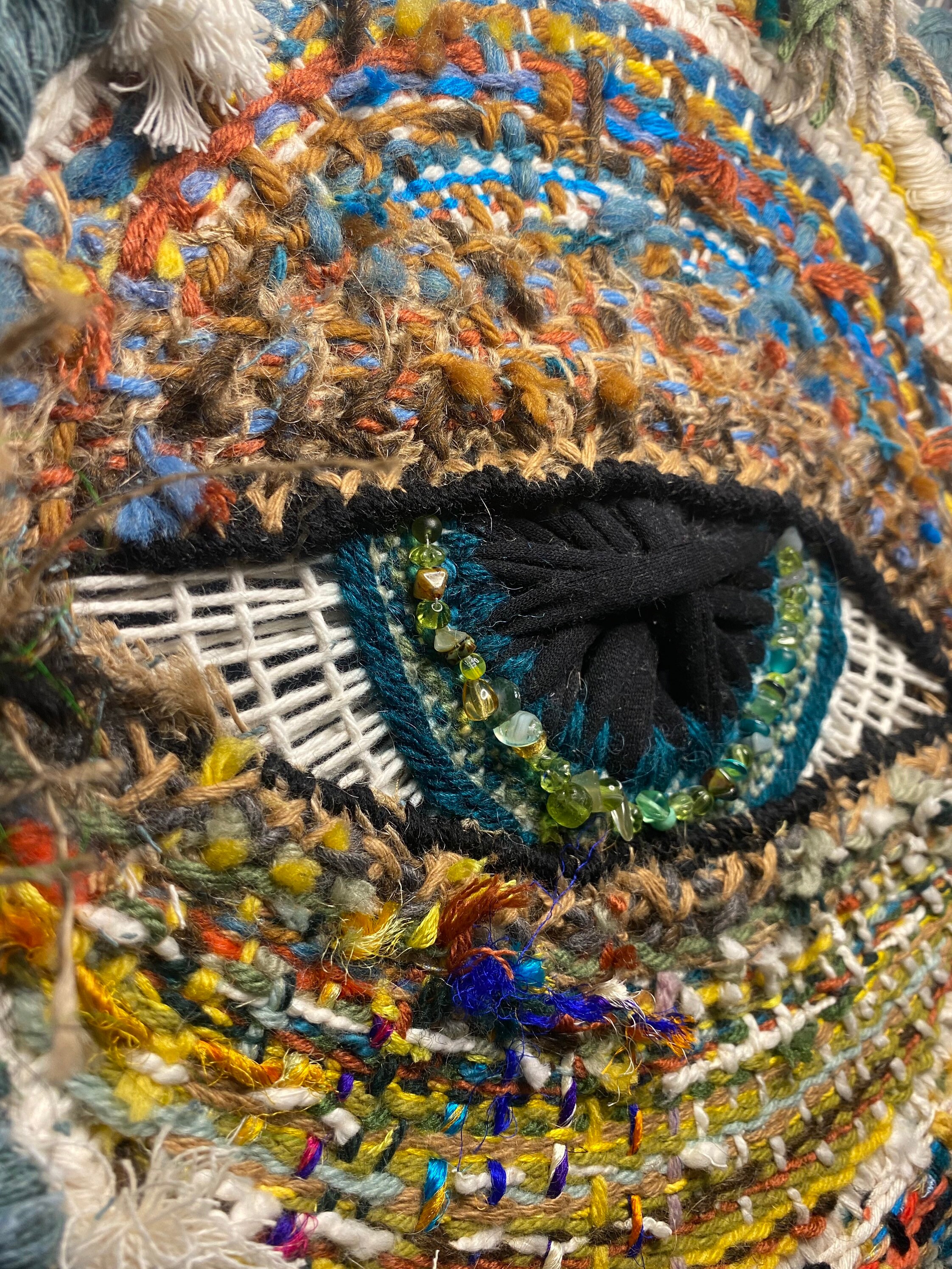 18 Round Whimsical Eye Weaving. - Etsy