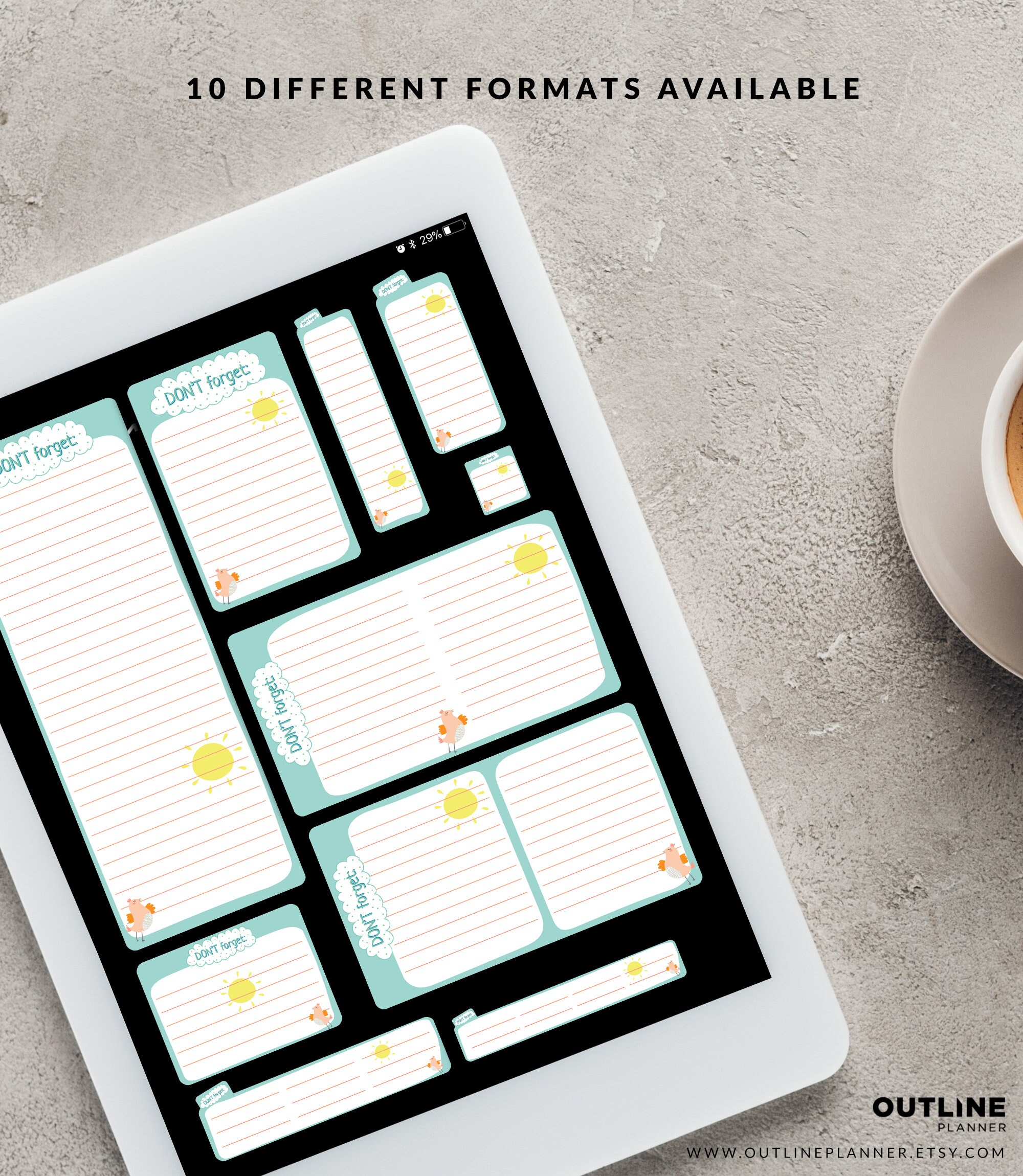 10 DON'T FORGET Stickers for Digital Planners and - Etsy