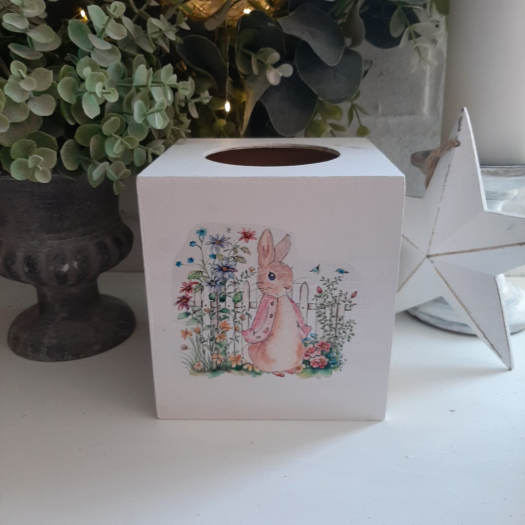Beautiful Peter Rabbit/flopsy Wooden Tissue Box. Nursery Decor. - Etsy
