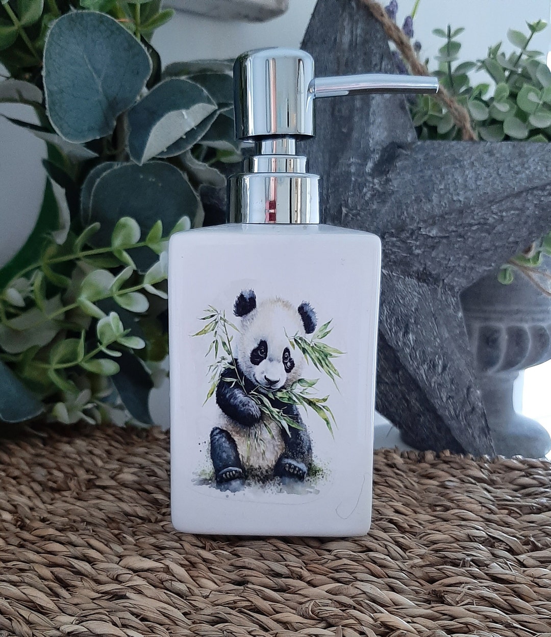 Beautiful Baby Panda Ceramic Soap Dispenser - Etsy