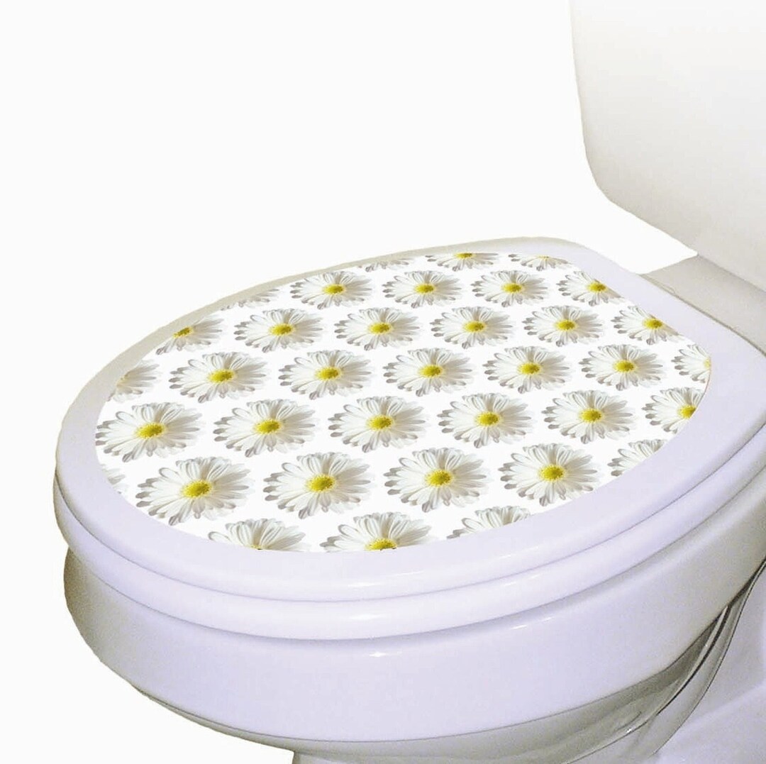 White Daisies Toilet Tattoos Seat Cover / Decorative Seat - Etsy