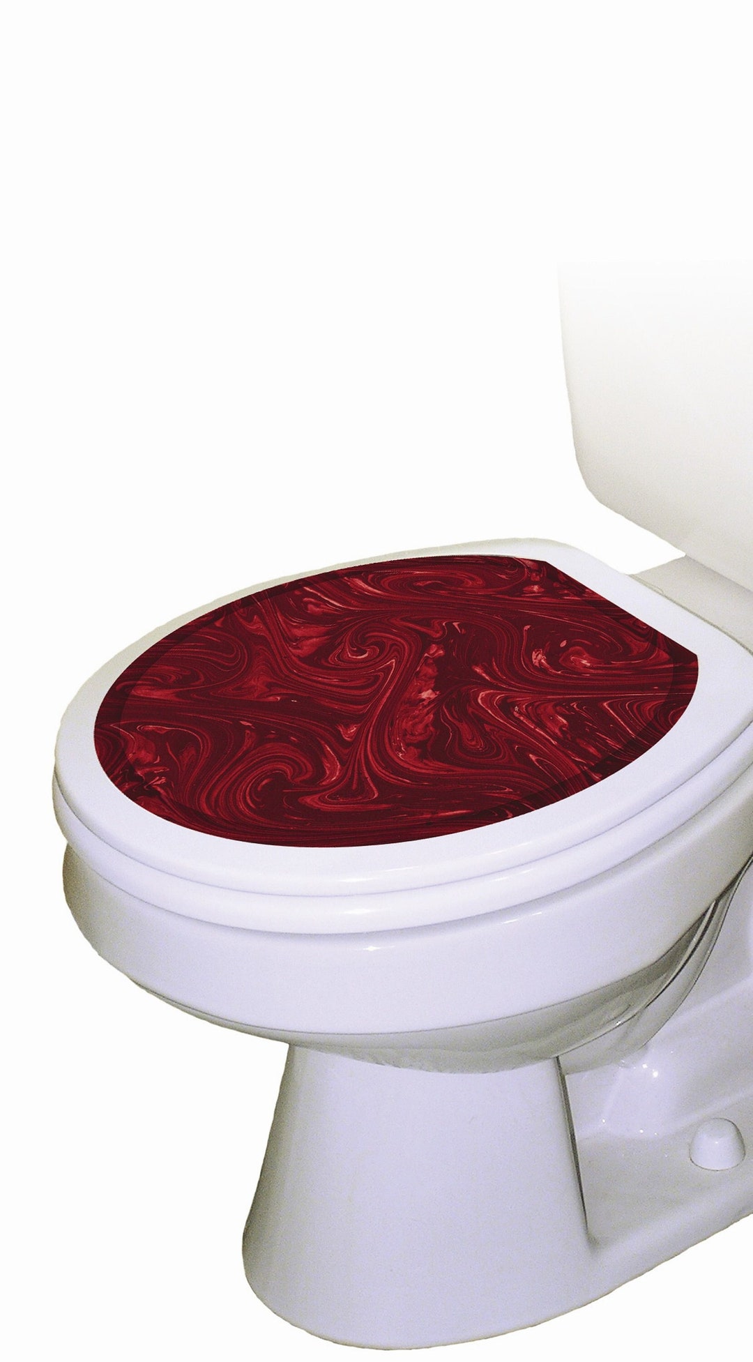 Burgundy Toilet Seat Decal: Removable Vinyl Lid Cover - Etsy