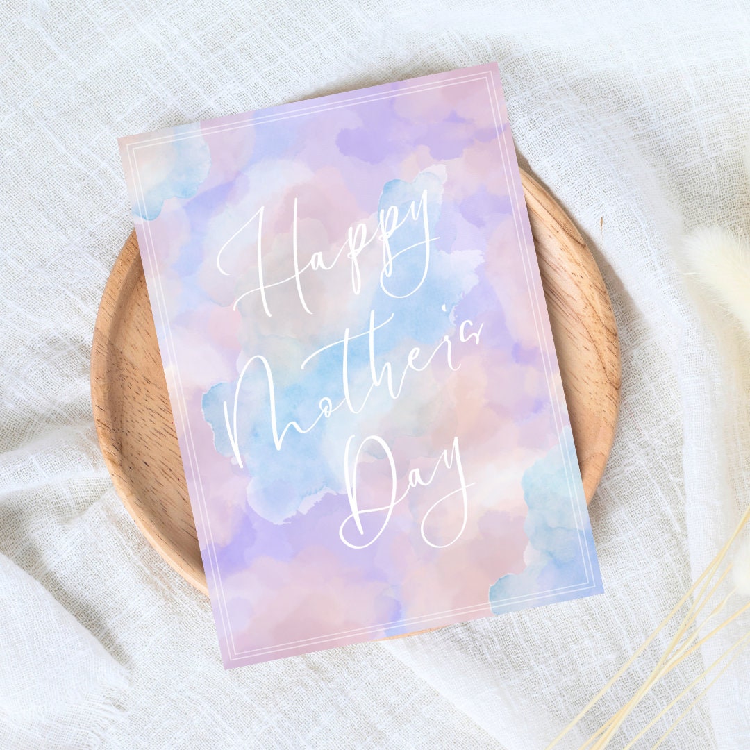 Printable Mother's Day Card, Custom Mothers Day Card, Happy Mother's ...