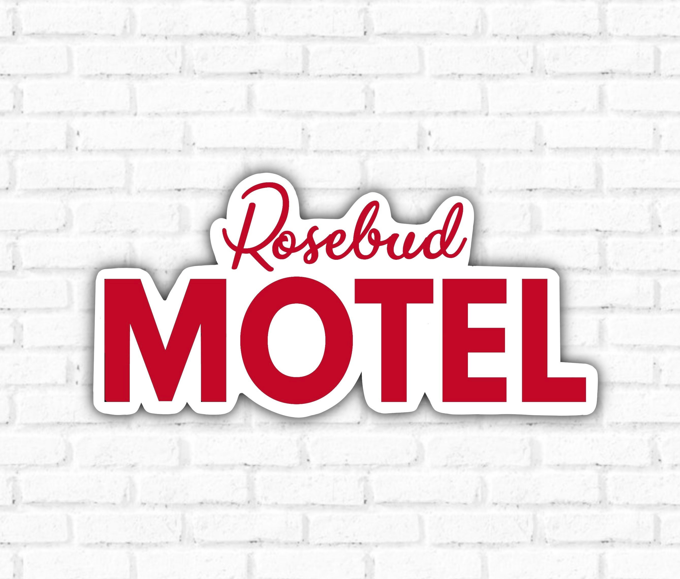 Rosebud Motel Sticker / Waterproof Decal / Laptop Decal | Etsy