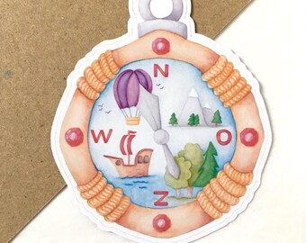 Viking Compass Sticker - Etsy