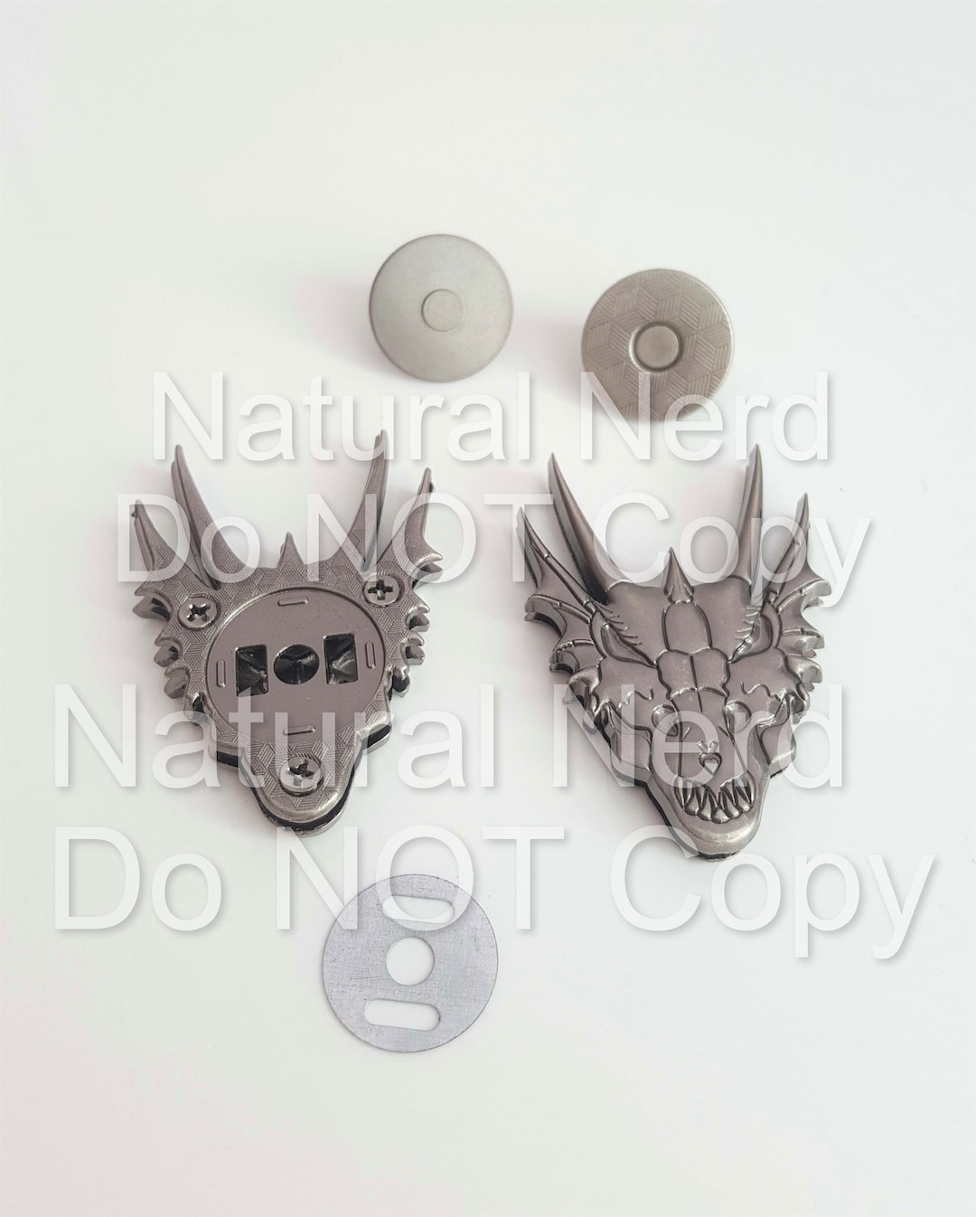 Dragon Head Magnetic Snap - Etsy