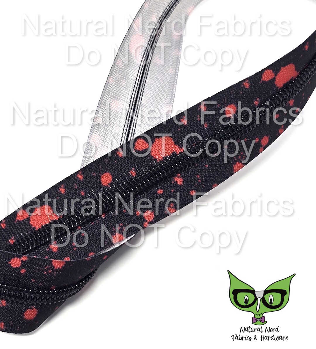 Blood Splatter Zipper Tape - Etsy