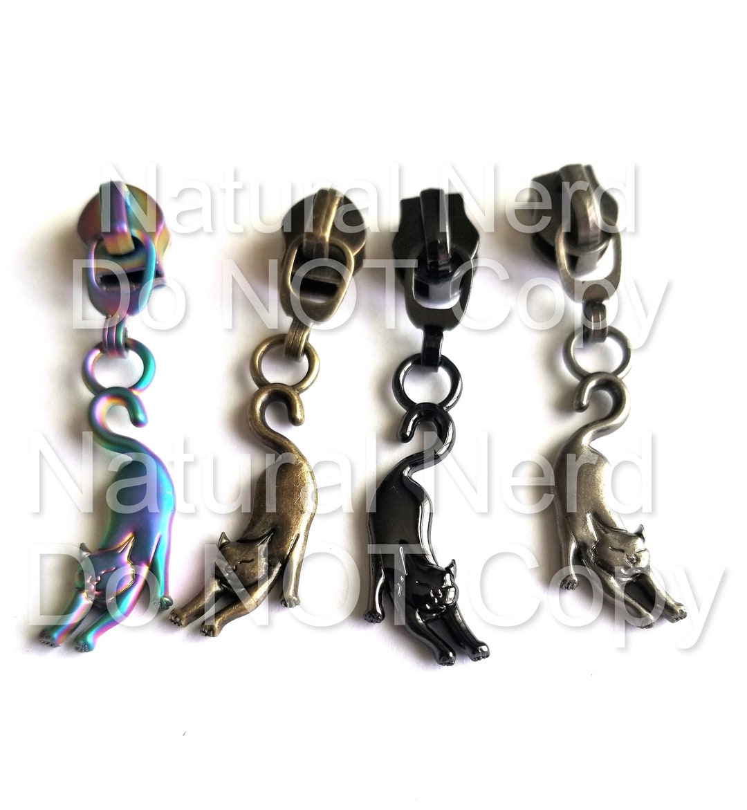 Stretching Cat Zipper Pull - Etsy