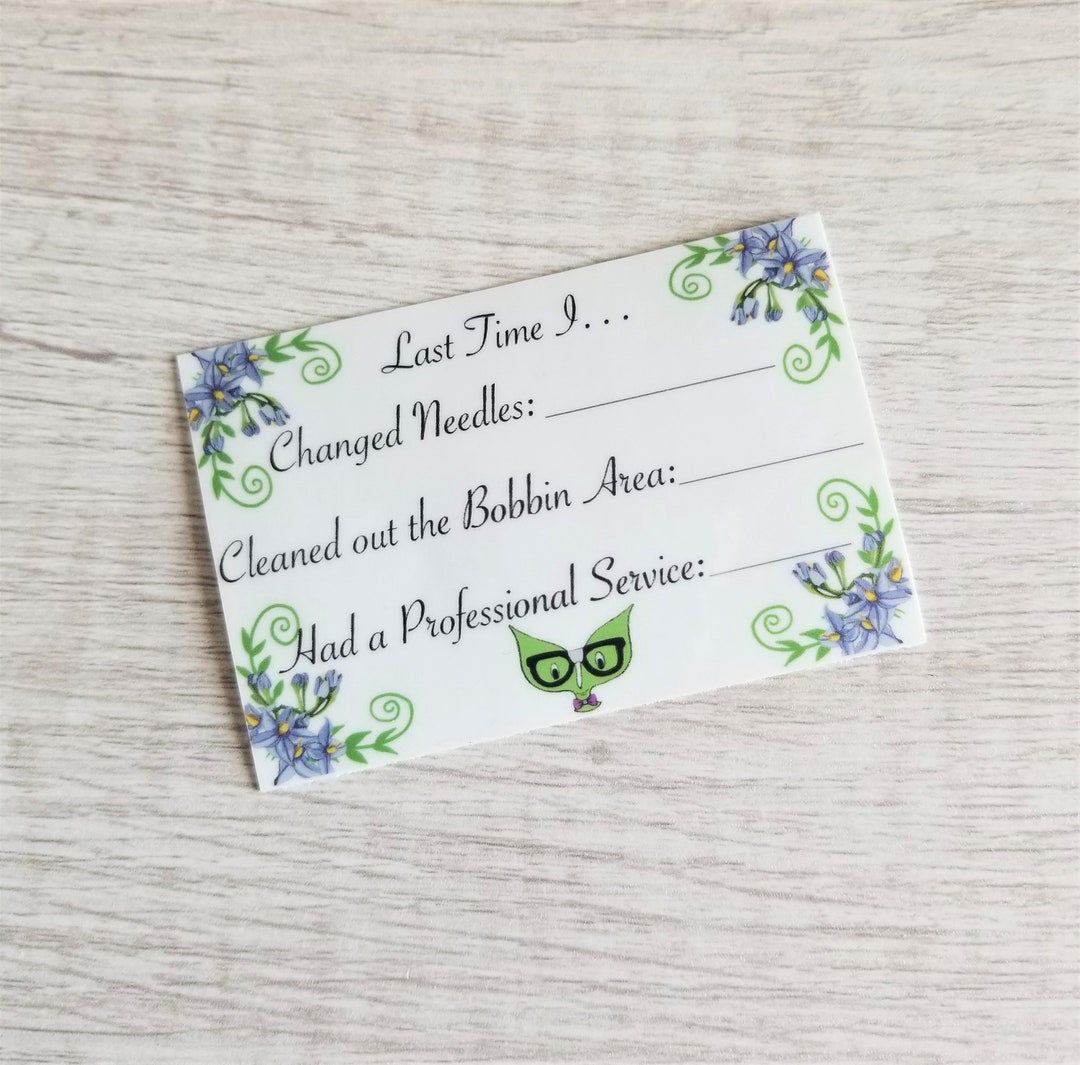 Domestic Sewing Machine Dry Erase Maintenance Sticker - Etsy