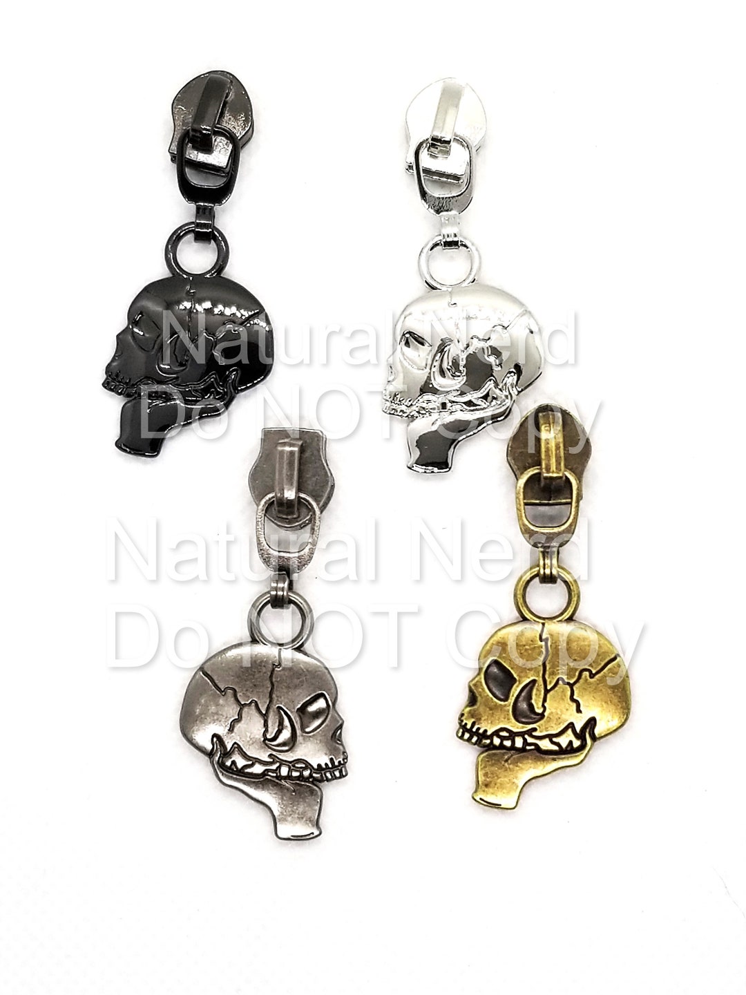 Hamlet Inspired Skull Zipper Pull - Etsy