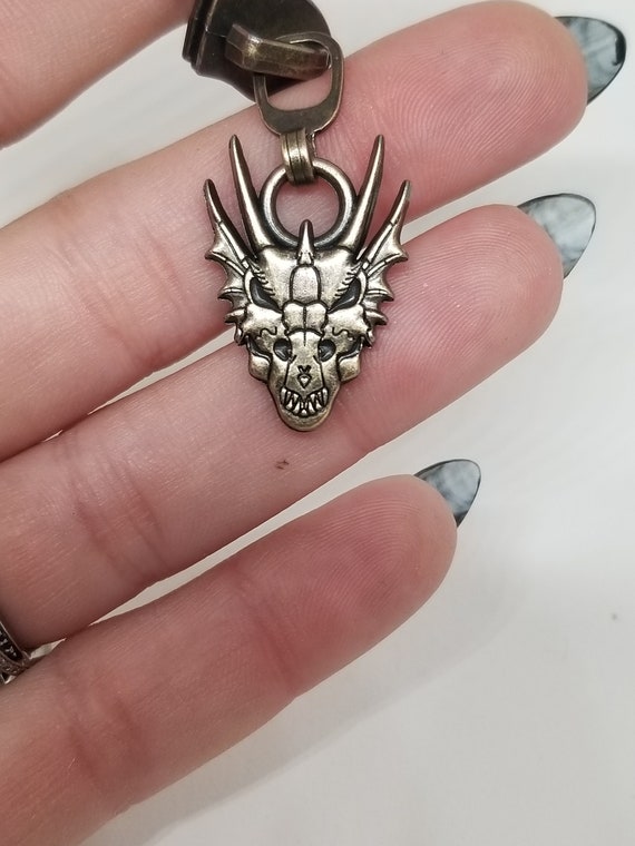 Dragon Head Zipper Pull for 5 Nylon Zipper Tape - Etsy