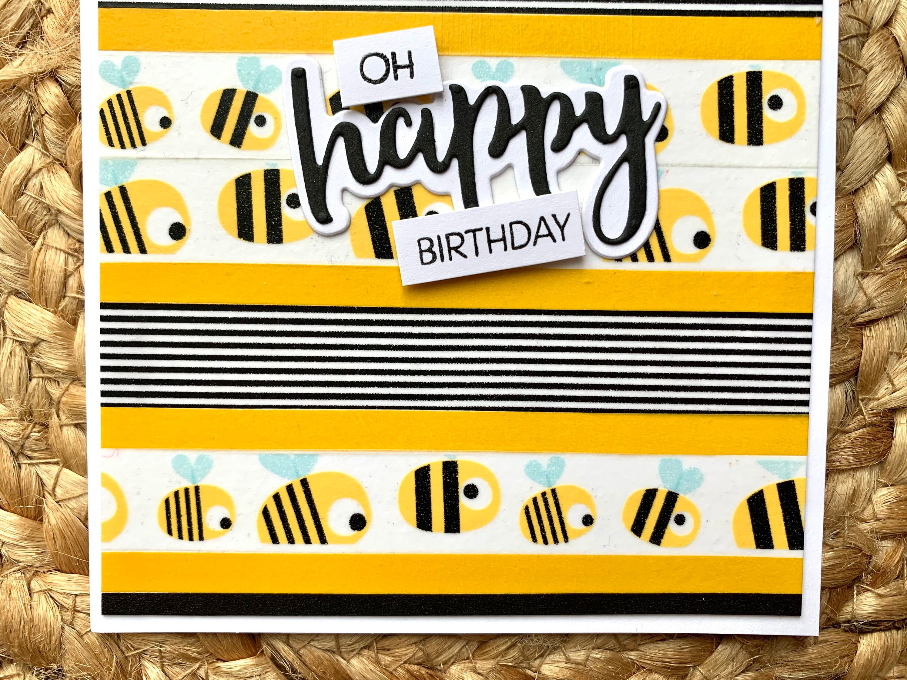 Bumblebee Birthday Card. Bees. Birthday Card. Happy Birthday Greeting ...