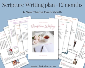 12 Month Scripture Writing Plan for 2025, Revive in '25! Instant ...