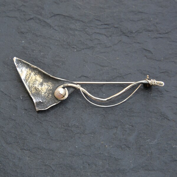 Triangle Brooch - Etsy UK