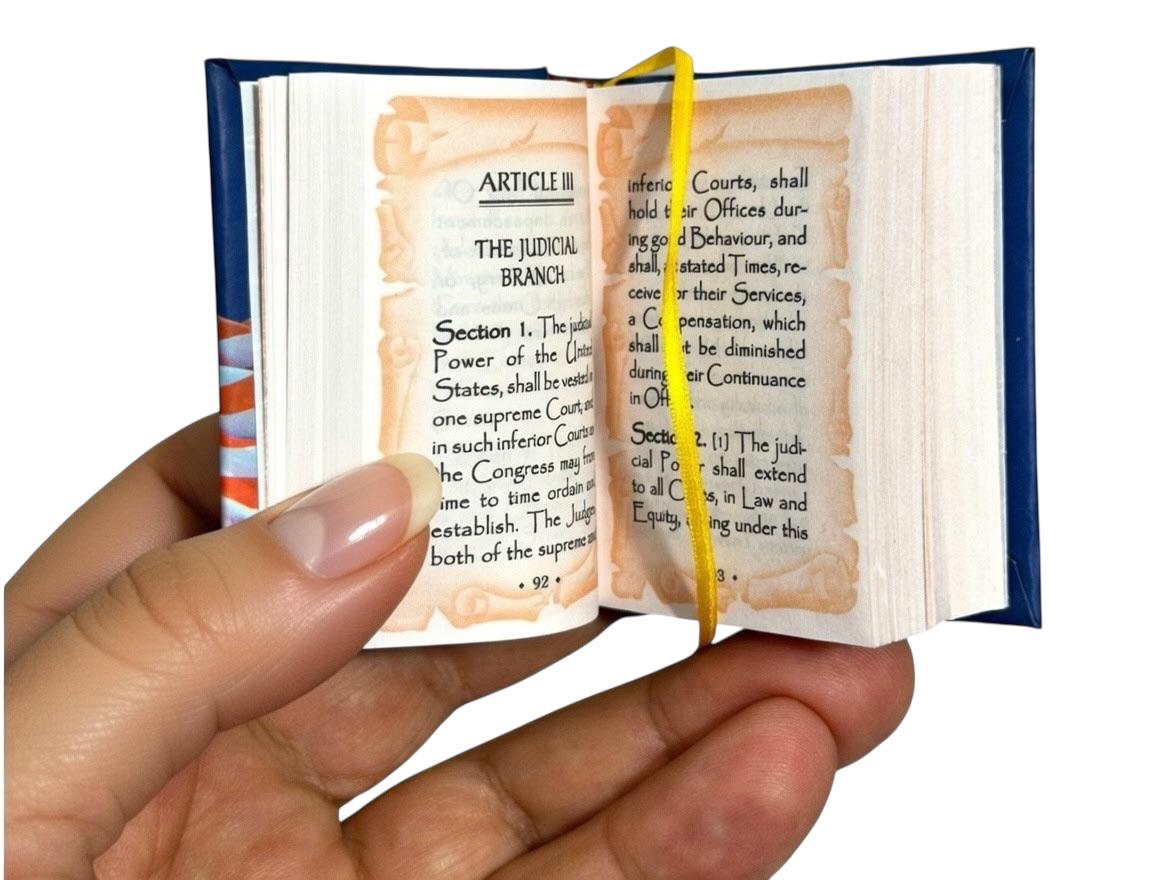 The Constitution of the United States Mini Book 2.50" H in English and ...