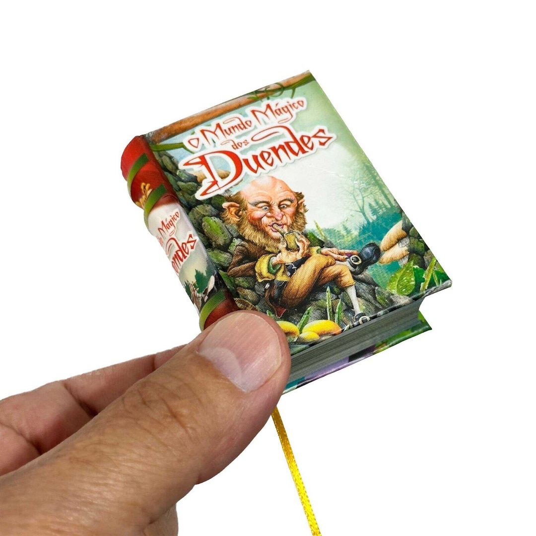 New O Mundo Magico Dos Duendes Mini Book 2.65" High Portuguese ...