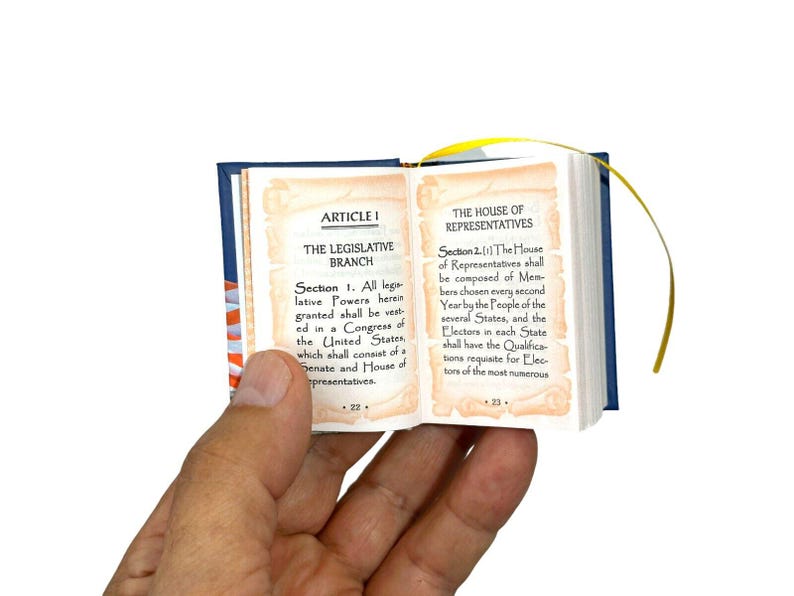 The Constitution of the United States Mini Book 2.50" H in English and ...