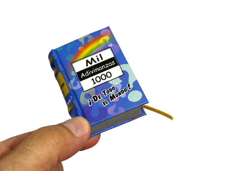 Mil Adivinanzas Spanish Mini Book: Hardcover Riddle Collection - Etsy