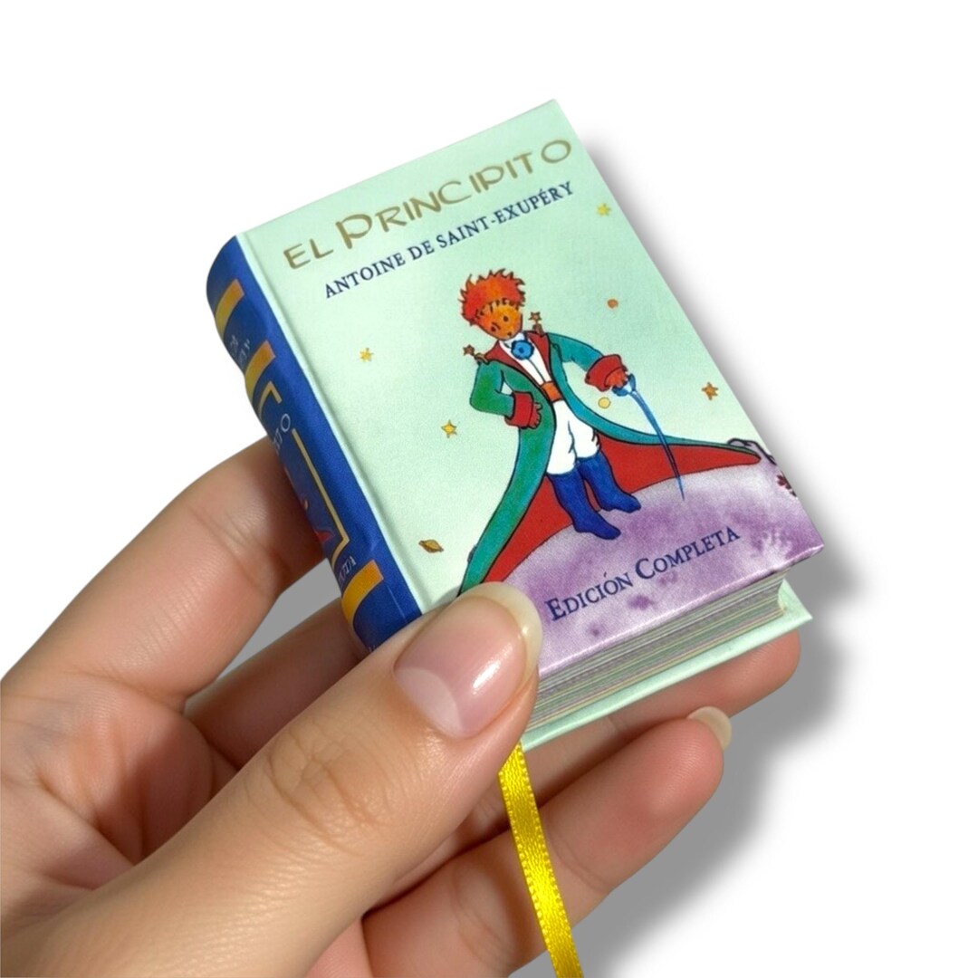 The Little Prince in Spanish Principito Miniature Book Hardbound Color ...