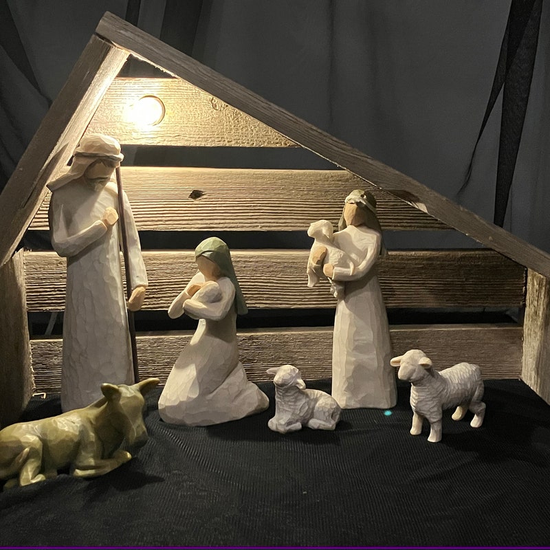 Wooden Nativity Manger - Etsy