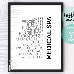 Medical Spa | Spa Decor | Spa Quote | Massage Decor | Esthetician Decor ...