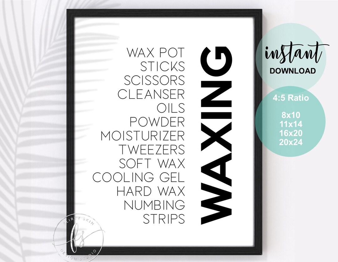 Waxing Supplies | Esthetician Decor | Spa Quote | Salon Quote | Spa ...