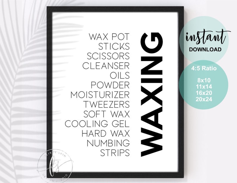 Waxing Supplies Esthetician Decor Spa Quote Salon Quote | Etsy