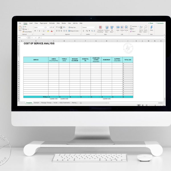 Salon Spreadsheet - Etsy