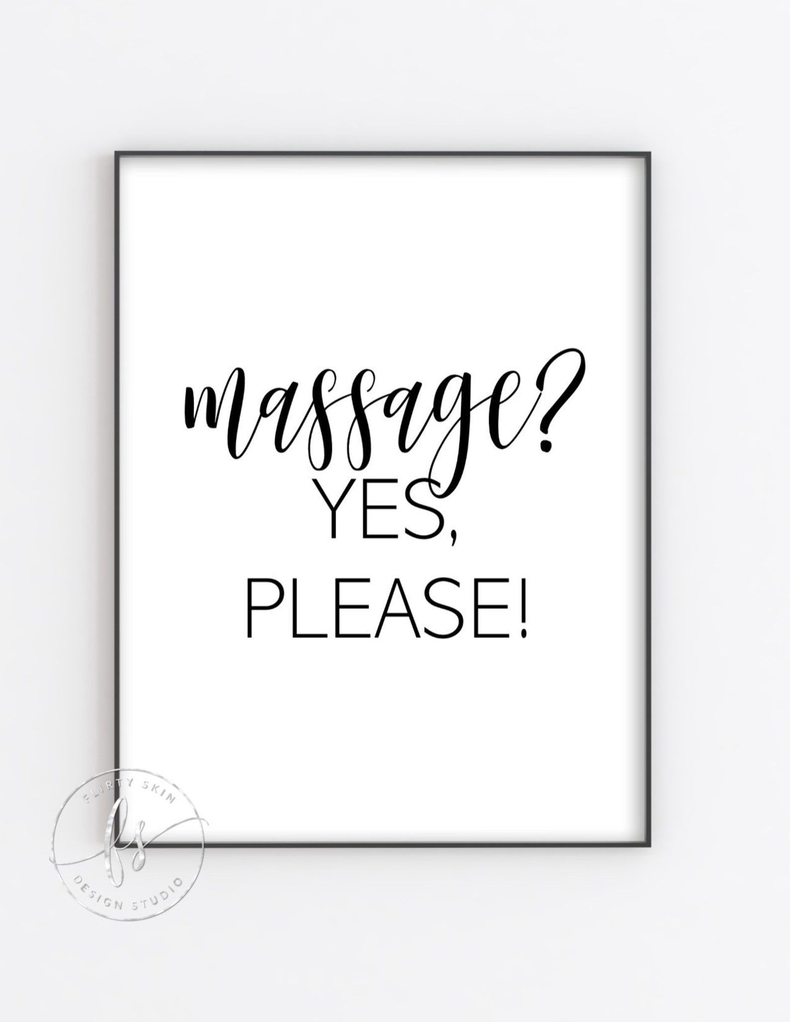 Massage Yes Please Massage Therapy Massage Decor Skin | Etsy