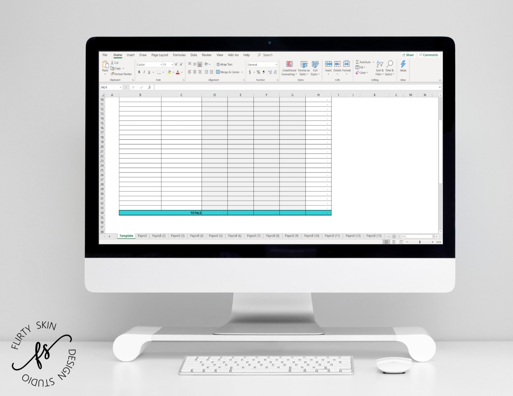 Payroll Template | Spa | Salon | Massage Therapist | Esthetician ...