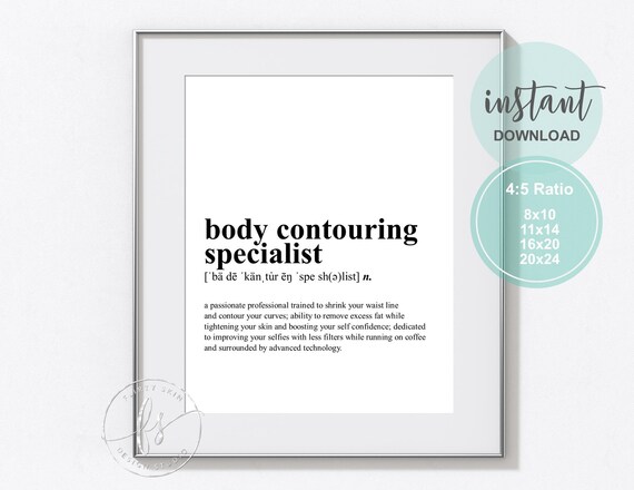 Body Contouring Specialist Esthetician Decor Spa Quote | Etsy