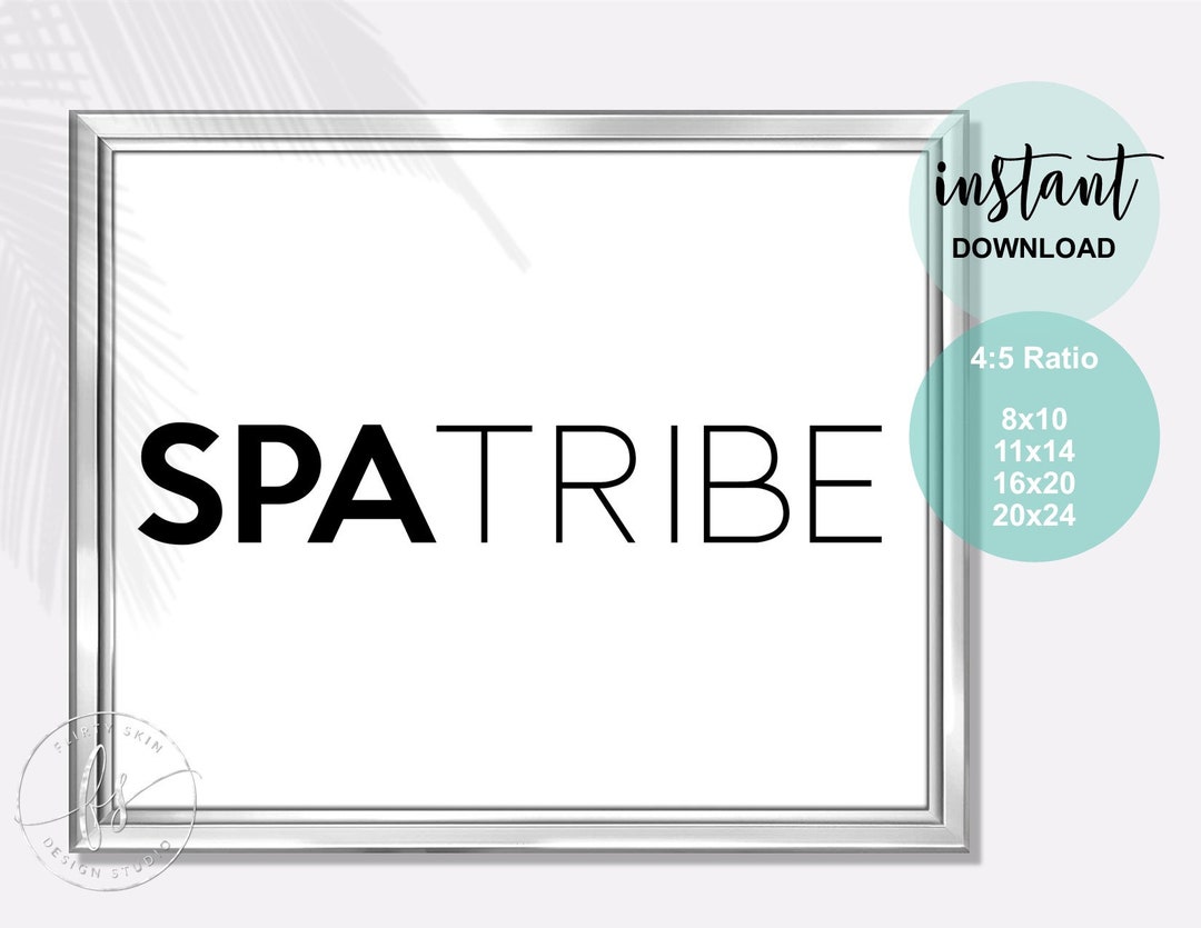 Spa Tribe | Esthetician Decor | Spa Quote | Wall Quote | Spa | Salon ...