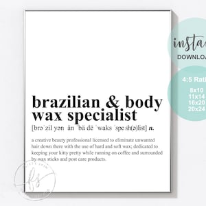 Brazilian & Body Wax Specialist Salon Quote Spa Quote - Etsy