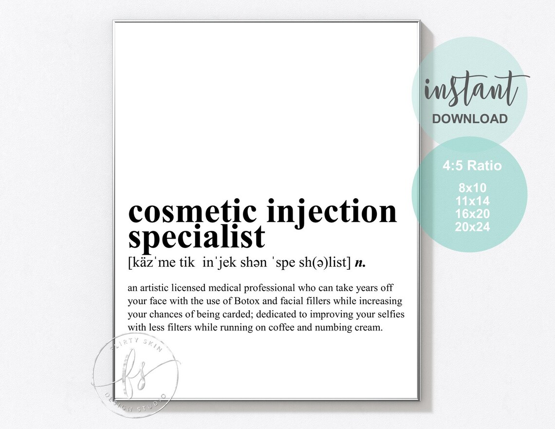 Cosmetic Injection Specialist | Esthetician Decor | Spa Quote | Salon ...