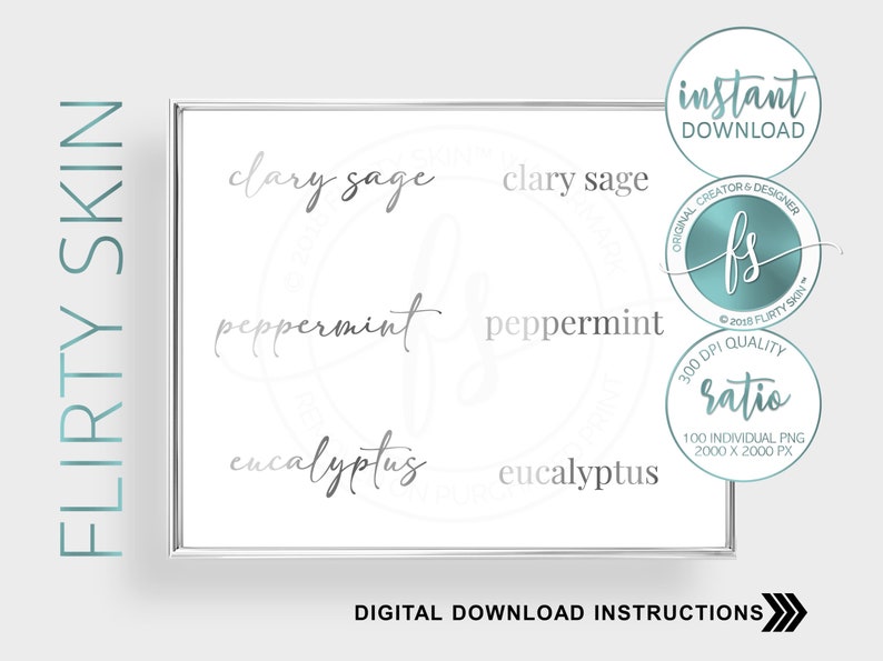 100 Essential Oils Overlays | PNG | Social Media | Clip Art ...