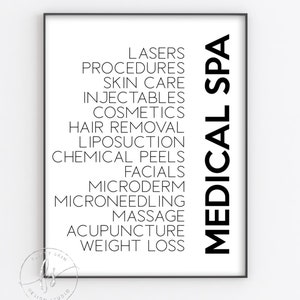 Medical Spa | Spa Decor | Spa Quote | Massage Decor | Esthetician Decor ...