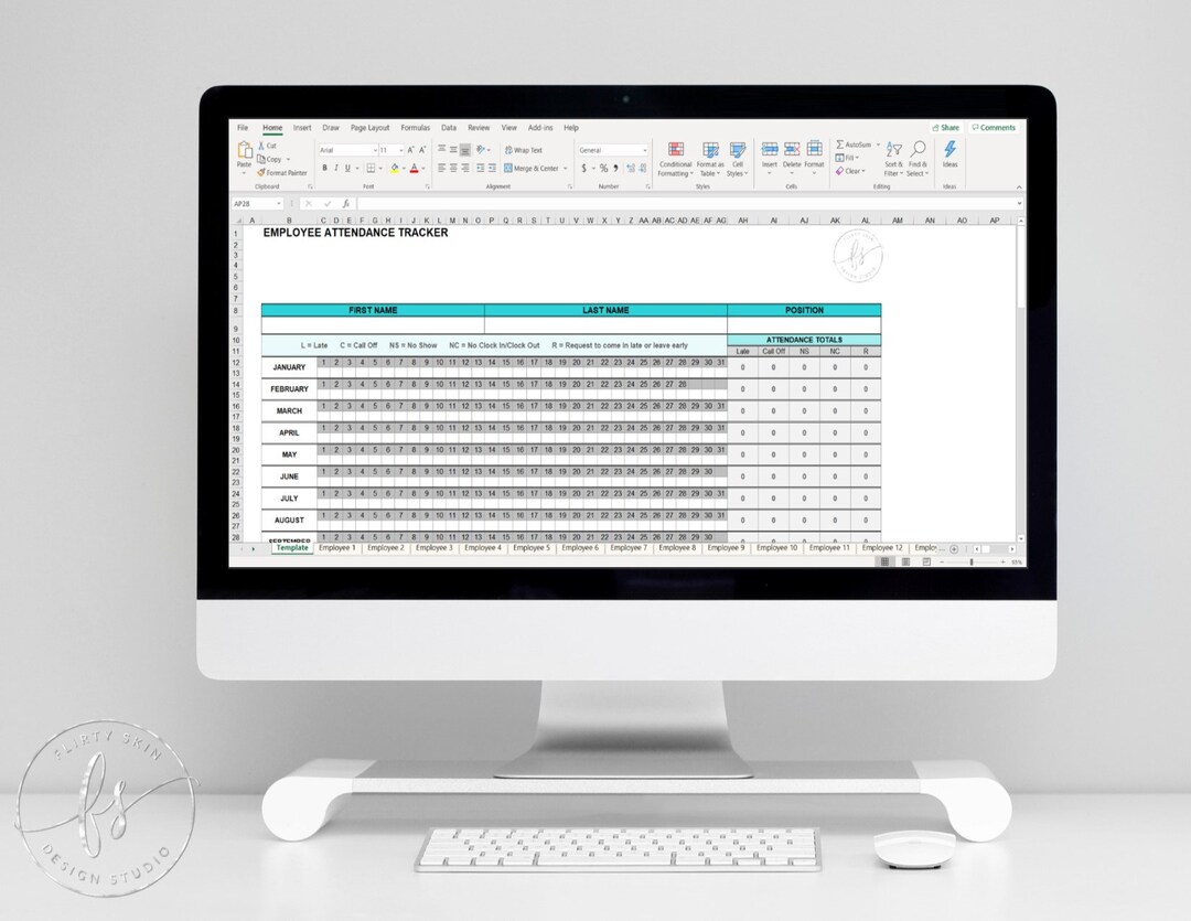 Employee Attendance Tracker | Spa | Salon | Business Essentials ...