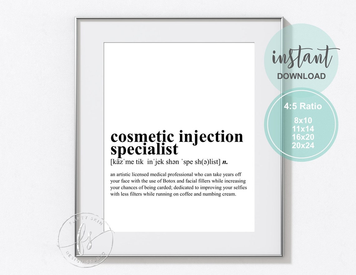 Cosmetic Injection Specialist | Esthetician Decor | Spa Quote | Salon ...
