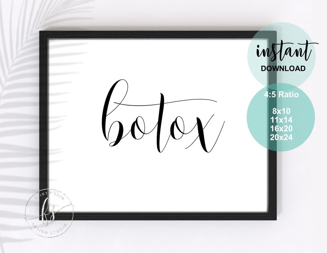 Botox | Nurse Injector | Esthetician Decor | Spa Quote | Salon Quote ...