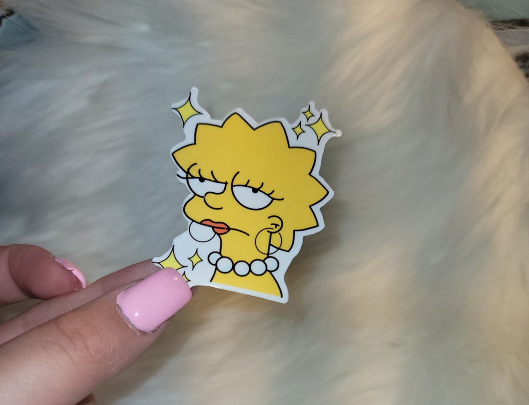 Lisa Simpson Sticker. 2in Wide by 2.5in Tall - Etsy