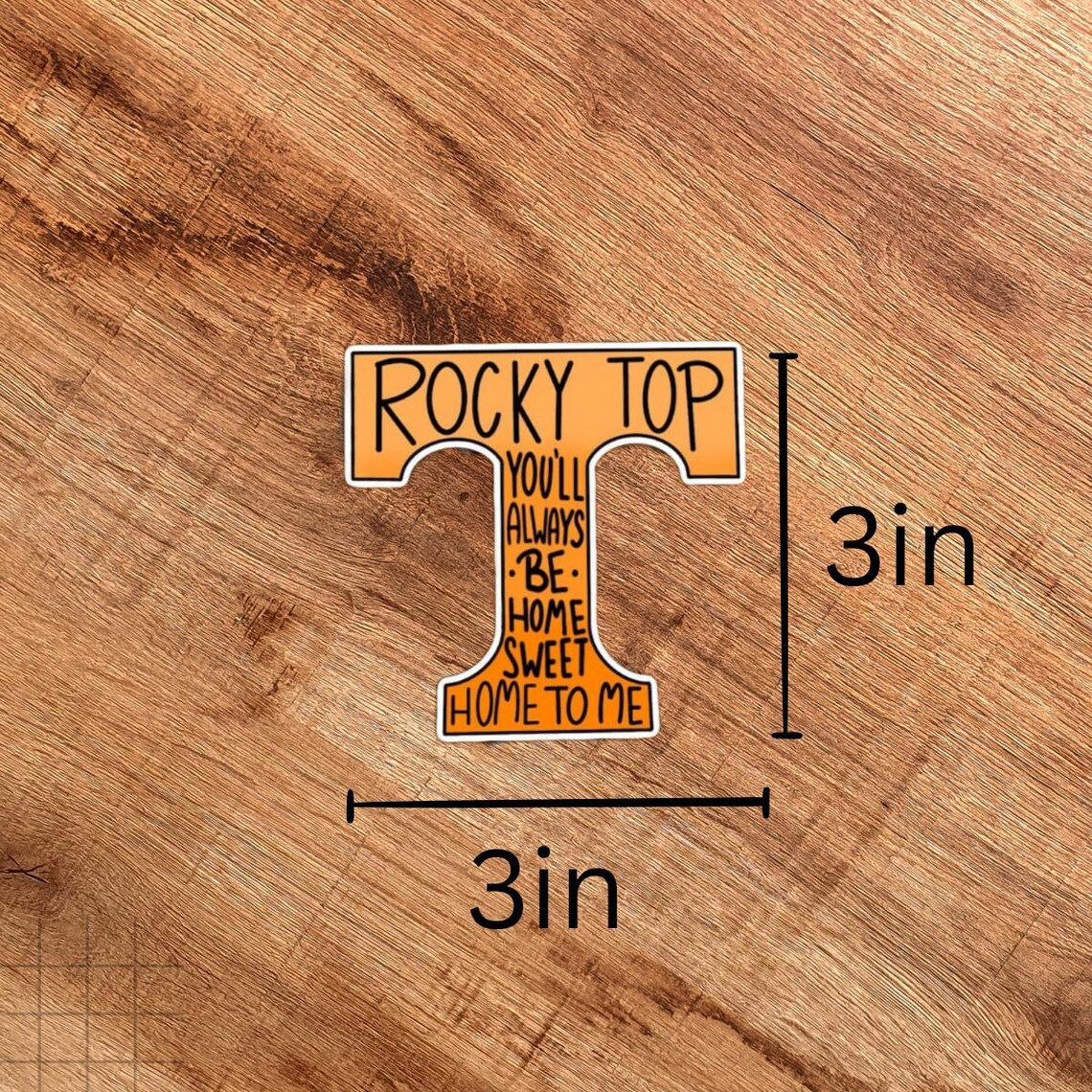 Rocky Top Glossy Vinyl Sticker (3" X 3") - Etsy