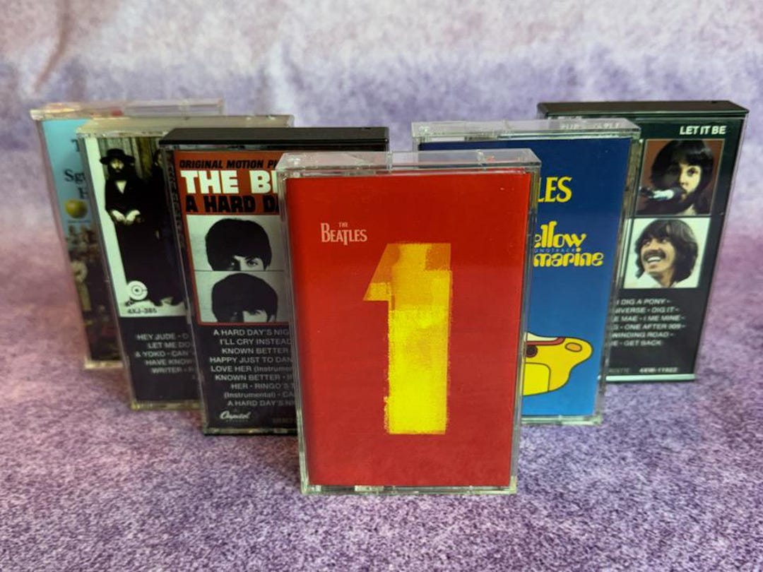 The Beatles - Vintage Music Cassette Tapes - Various Titles - Etsy
