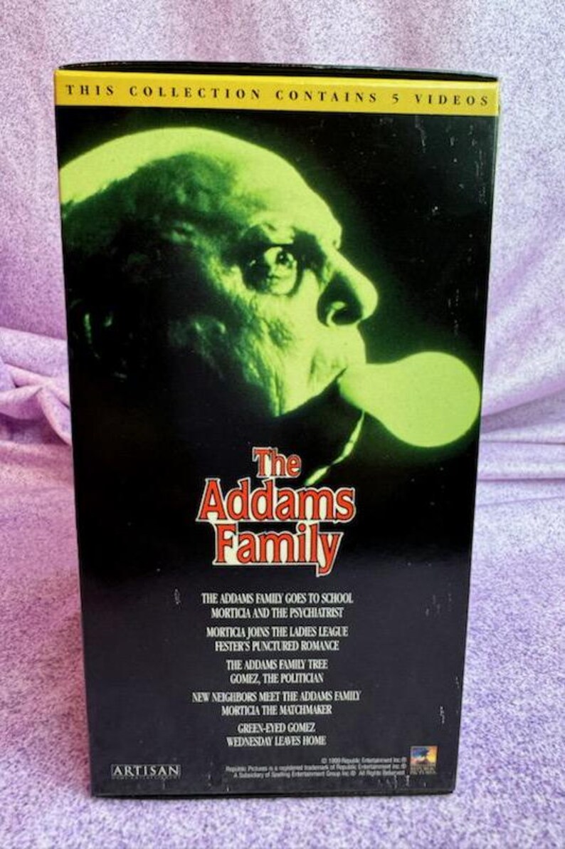 The Original Addams Family Vintage Television Show VHS Tape Set Volume ...