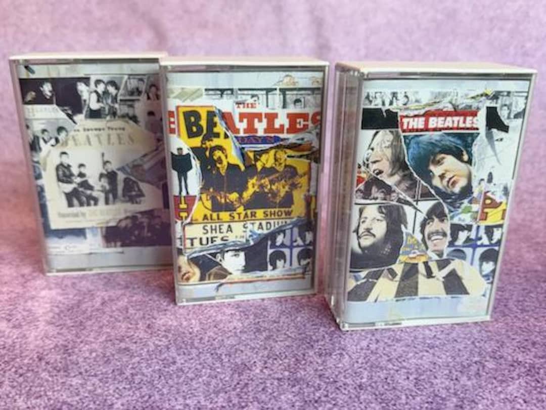 The Beatles Vintage Music Cassette Tape Set Anthology 1, 2, and 3 - Etsy