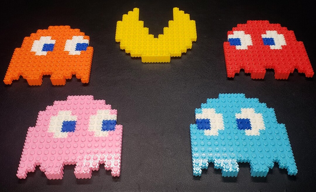 2D Pac-man Sprites | Blinky, Pinky, Inky, Clyde | Pixel Art | Pixel ...
